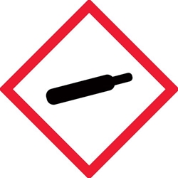 Gas Under Pressure Labels for Safe Chemical Storage | ABL Distribution