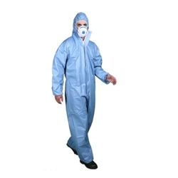 ABL Blue Polypropylene Protective Coveralls – Disposable Lightweight ...