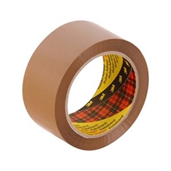 3M 370 Brown Synthetic Rubber Packaging Tape – 48 mm × 75 m, Hot Melt ...