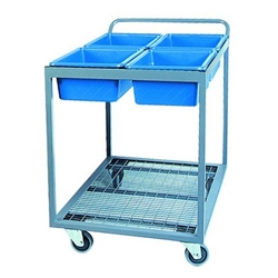 Picking Trolley With 4 Tubs & Clipboard | ABL Distribution