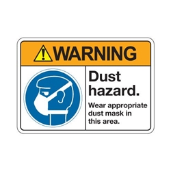 Warning - Dust Hazard Sign | ABL Distribution